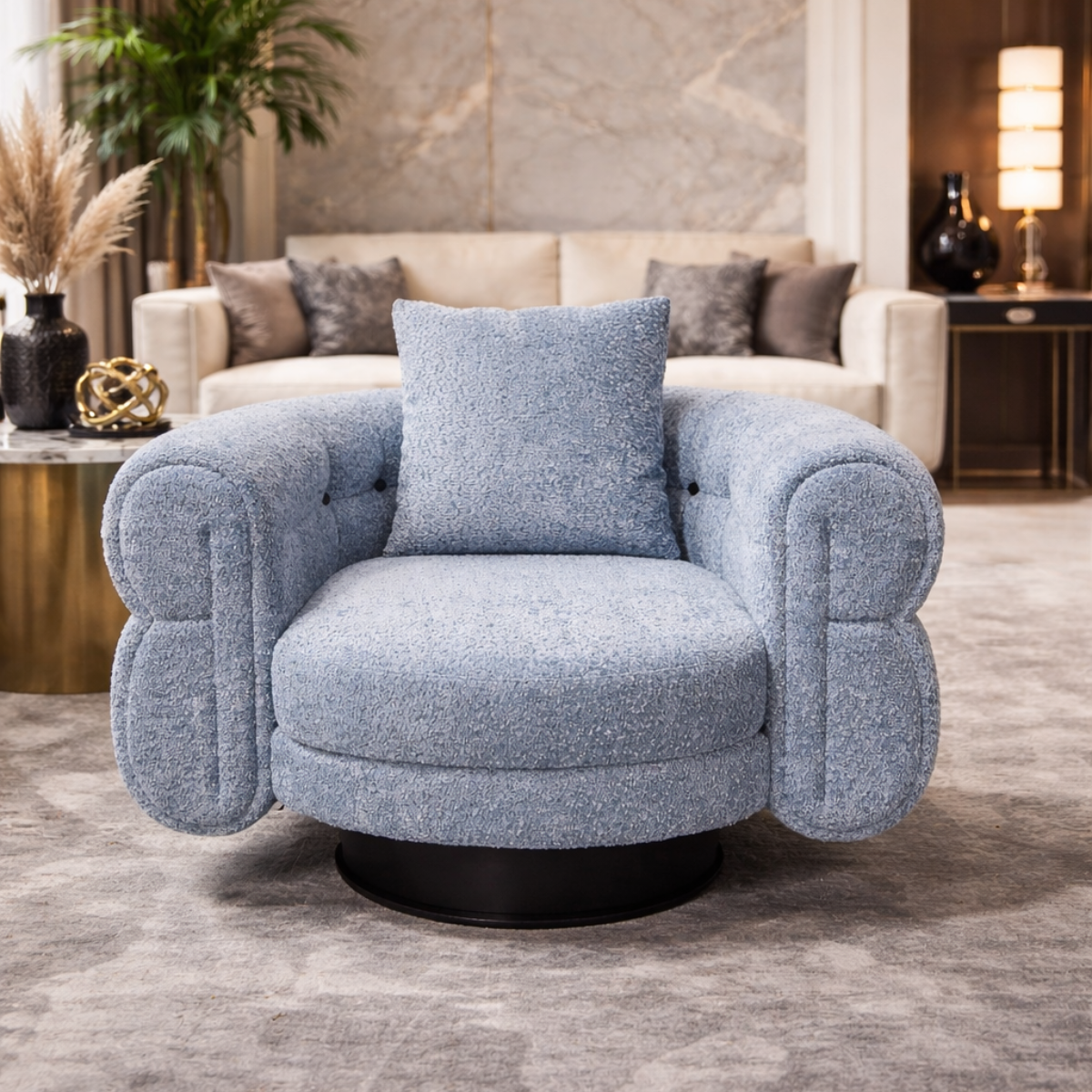 Azure Orbit Chair | Daya Worldwide - Premium Lighting | Furniture | Decor